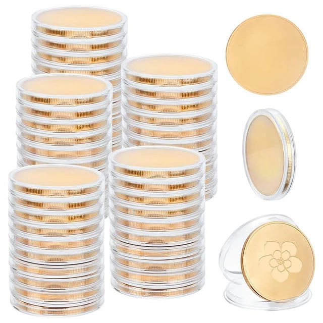 50 PCS BLANK Coin Engraving Blanks Coin Metal Stamping Blank Coin 40 mm ...