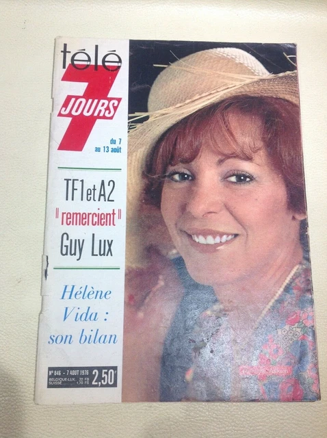TRÈS RARE TÉLÉ 7 jours n 846 7 août 1976 Danielle Askain TF1 A2 merci Guy Lux EUR 15,00 ...