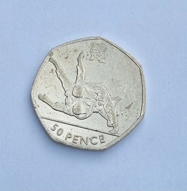 RARE 2011 OLYMPIC 50p Coin Judo. Circulated £7.71 - PicClick UK