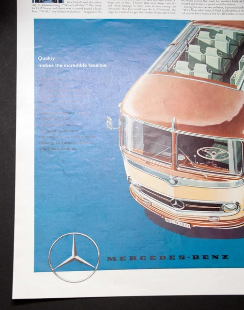 MERCEDES-BENZ - VINTAGE Colour Magazine Advert (1960s) Motoring ...