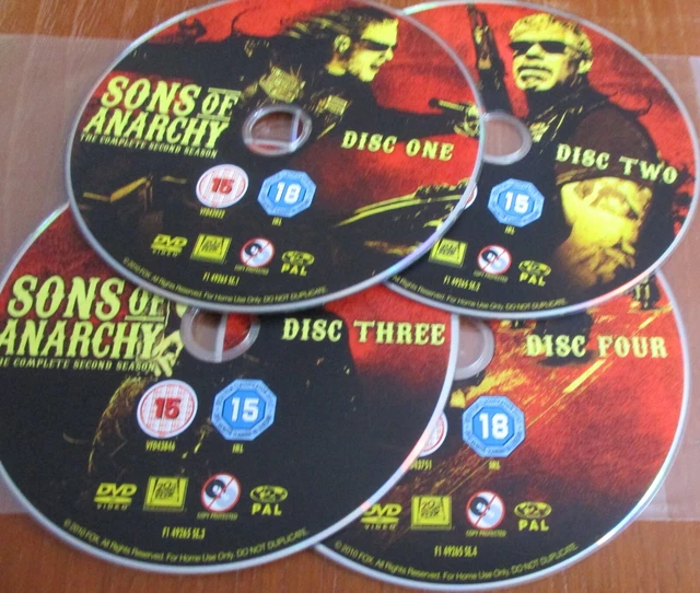 SONS OF ANARCHY: Complete Season Two DVD (2010) Charlie Hunnam cert 15 ...