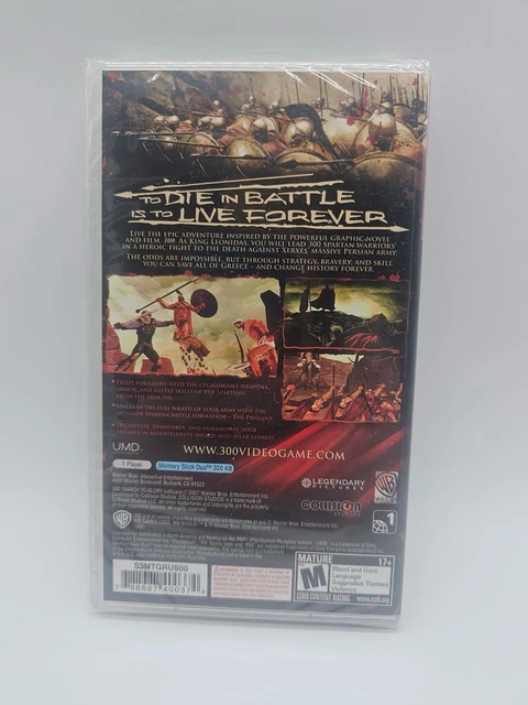 300 MARCH TO Glory (Sony PSP, 2007) Sealed Brand New $34.26 - PicClick CA