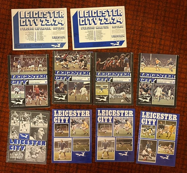 44 LEICESTER CITY FC football programmes from 1970s +Wolves BCFC £2.24 ...