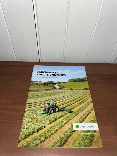 BROCHURE PROSPEKT PROSPECTUS GAMME FAUCHEUSE JOHN DEERE tracteur-tractor-fendt EUR 28,50 ...