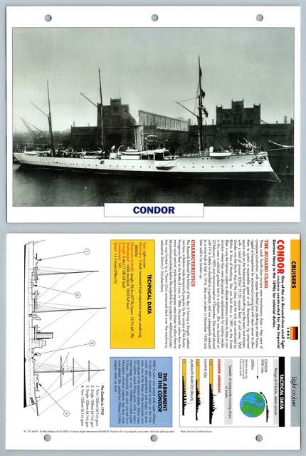 CONDOR - 1892 - Cruisers - Atlas Warships Maxi Card EUR 2,09 - PicClick FR