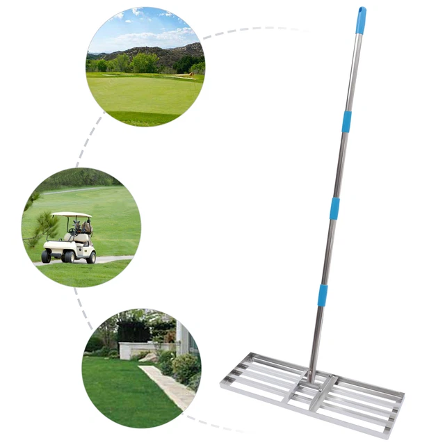 30*10IN LAWN LEVELING Rake Lawn Level Tool Double Point Welding Laser ...