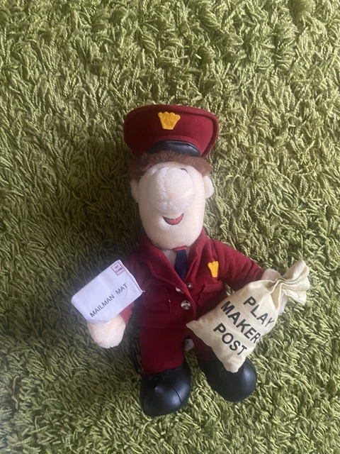 PLAYMAKERS LARGE POSTMAN Pat Plush Soft Toy. Red Suit. 38cm Tall ...