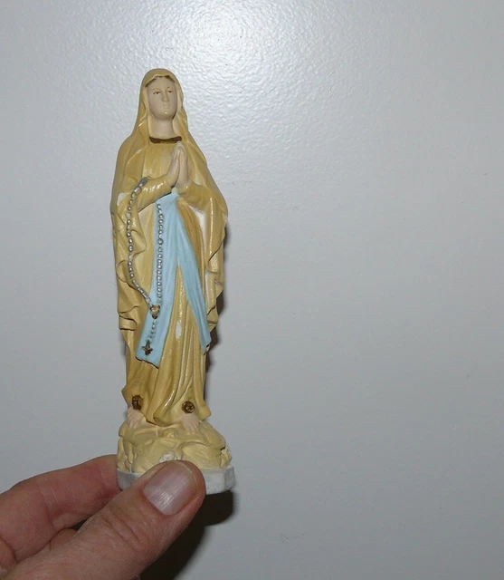 STATUETTE ANCIENNE EN plâtre La Sainte Vierge Marie-Notre Dame de ...