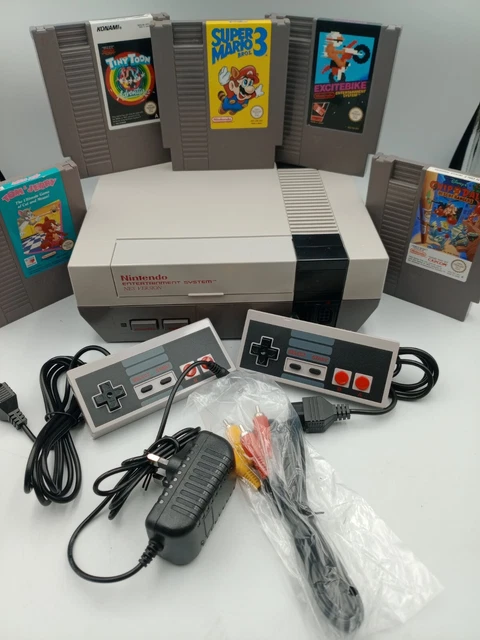 RESTORED NINTENDO ENTERTAINMENT System (NES) Console Bundle games 2 ...