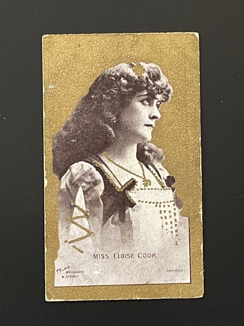 1904 SNIDERS MILO Original Cigarette Card Actresses Talma Miss Eloise ...