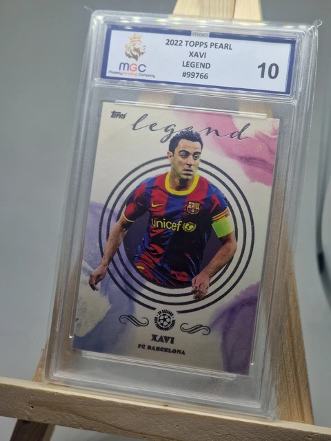 TOPPS PEARL 2021-2022 Uefa Champions League Xavi Legend Graded Card £30 ...