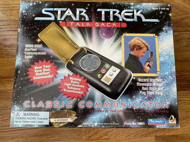 STAR TREK TOS TALK BACK CLASSIC COMMUNICATOR Playmates 1996. WORKING £ ...