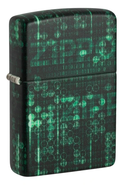 ZIPPO WINDPROOF LIGHTER GLOW IN THE DARK Matrix Pattern 540 ALLOVER NEW ...