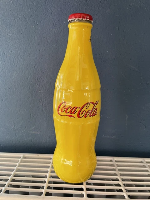 COCA COLA SELFRIDGES Centenary limited edition bottle Yellow Open ...