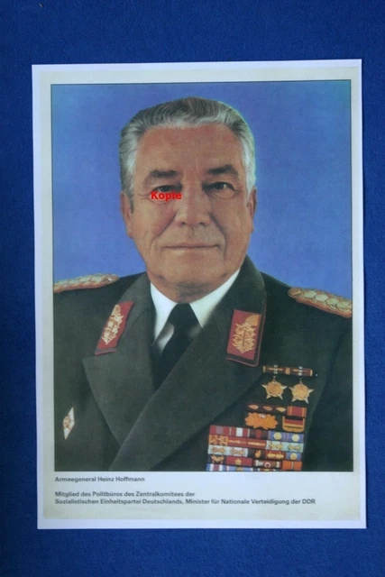 NVA ARMEEGENERAL HEINZ Hoffmann MfS Stasi MdI DDR General EUR 12,55 ...