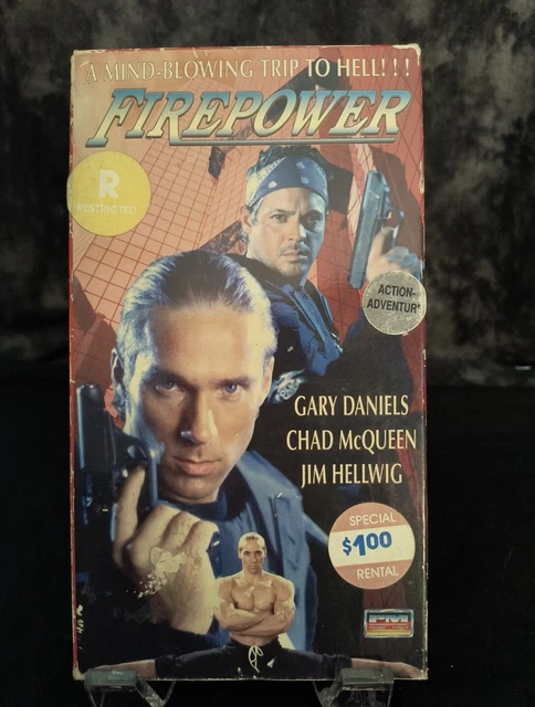 FIREPOWER VHS VIDEO Fire Power Chad McQueen Gary Daniels Jim Hellwig ...