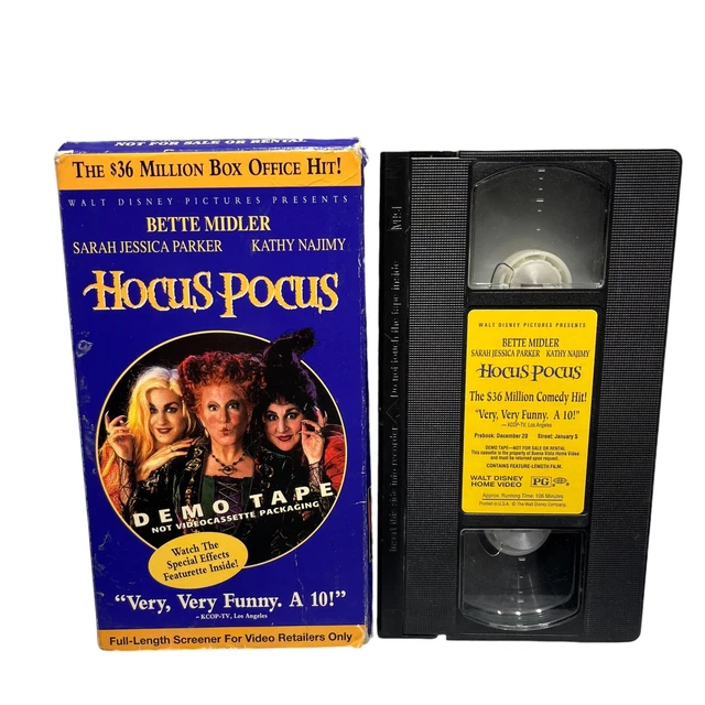 DISNEY HOCUS POCUS Demo Tape (VHS) Promo Screener Copy V2 £18.84 ...