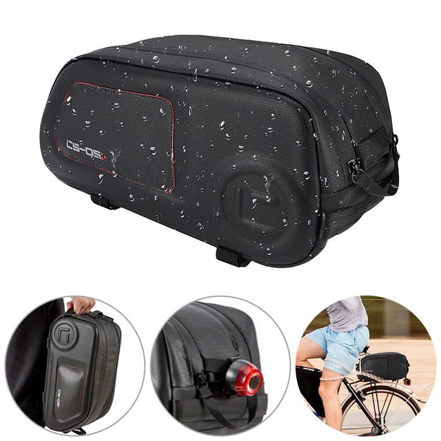 CYCLING BIKE BICYCLE Rear Rack Pannier Bag Hard Shell Saddle Bag ...