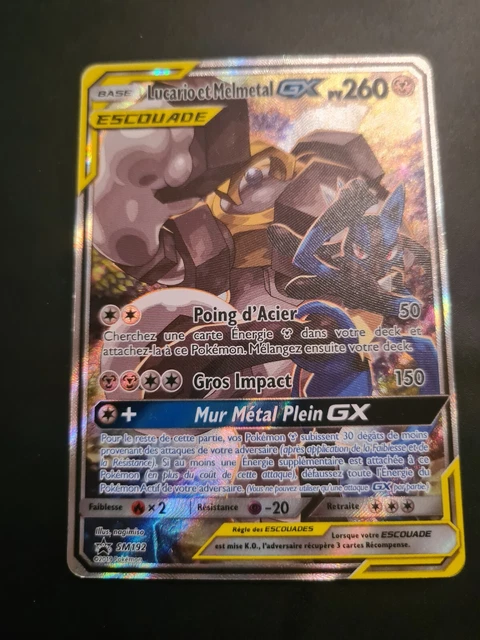 CARTE POKÉMON PROMO Soleil et lune SM192 Lucario et Melmetal GX - FR EUR 24,99 - PicClick FR