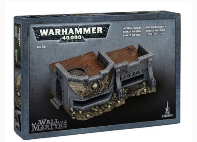 IMPERIAL BUNKER WALL Of Martyrs Warhammer 40k Defence Line Terrain OOP ...