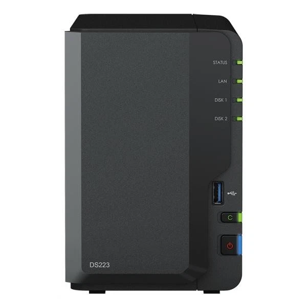 SYNOLOGY DISKSTATION DS223 NAS Mini Tower Realtek RTD1619B 2 GB DDR4 12 ...