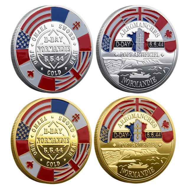 D DAY 80TH Anniversary Challenge Coin Commemorative Coin EUR 13,55 ...