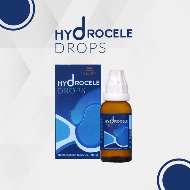 ALLEN HYDROCELE DROPS (30ml) Relieves Hardness, Swelling of Scrotum ...