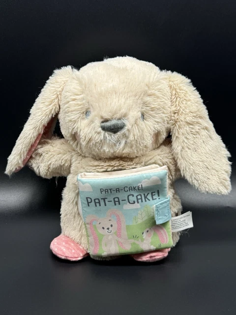 PAT-A-CAKE BUNNY PUPPET Plush Storytime Puppet Book Patty Cake Demdaco ...