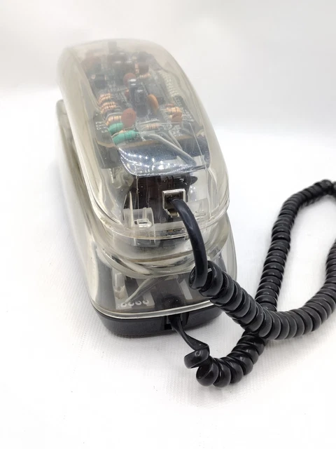 VINTAGE RADIO SHACK Clear Retro See Through Neon Phone 43-861 £31.92 ...