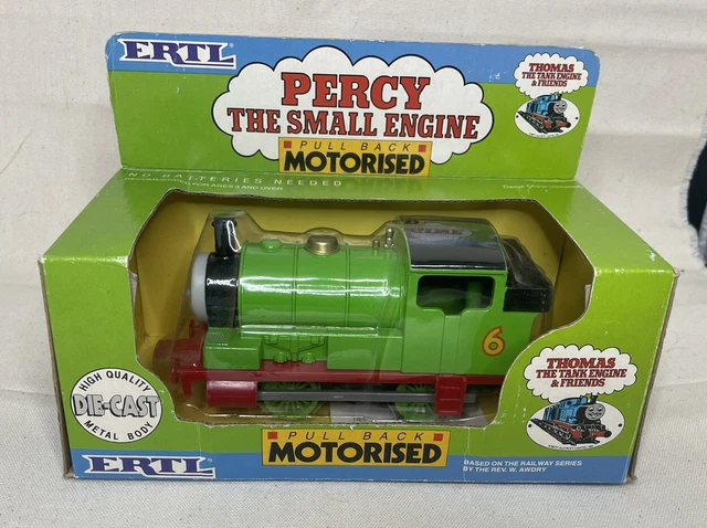 THOMAS TANK ENGINES Percy - Ertl Pull Back Die Cast Model. New In Box ...
