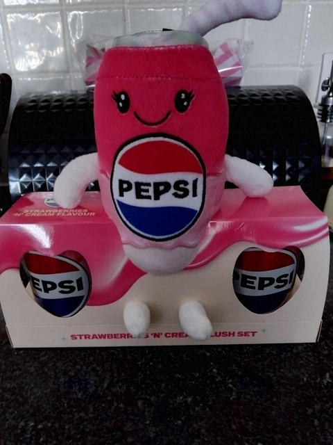 PEPSI STRAWBERRY 'N' Cream Plush Set Valentines Day Love Gift £16.14 ...