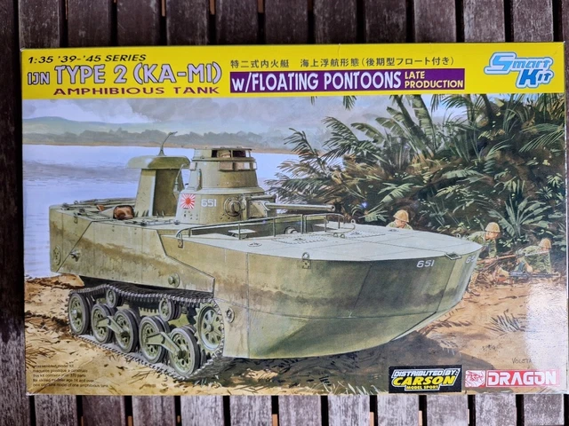 IJN TYPE 2 (Ka-Mi) Amphibious Tank | Dragon | Nr. 6712 | 1:35 OVP EUR ...