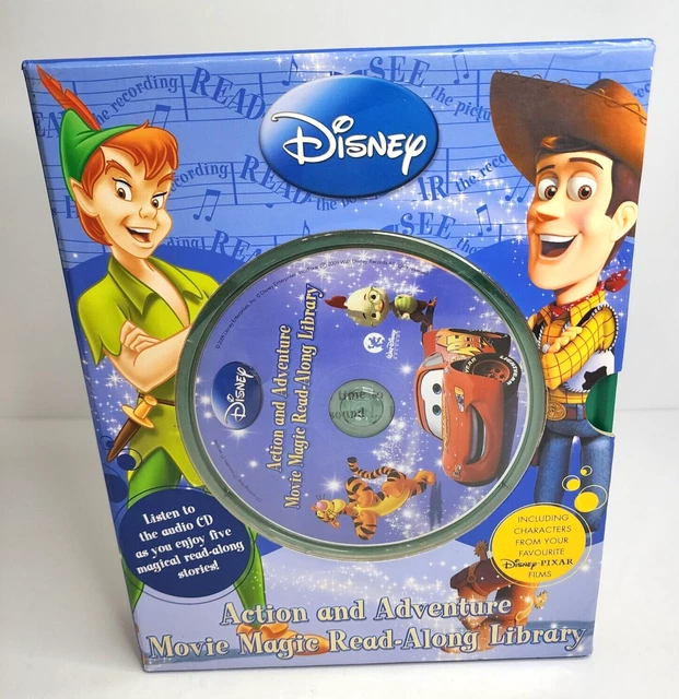 DISNEY ACTION & Adventure Movie Magic Read-Along Library Box Set (5 ...