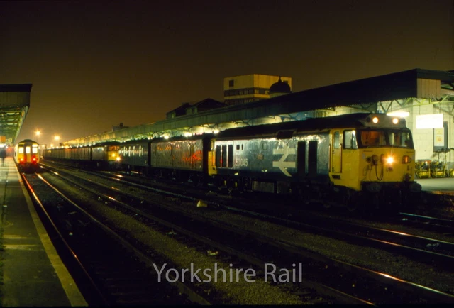 35MM RAILWAY SLIDE | Class 50 | 50045 | Cardiff Central | 1989 ...