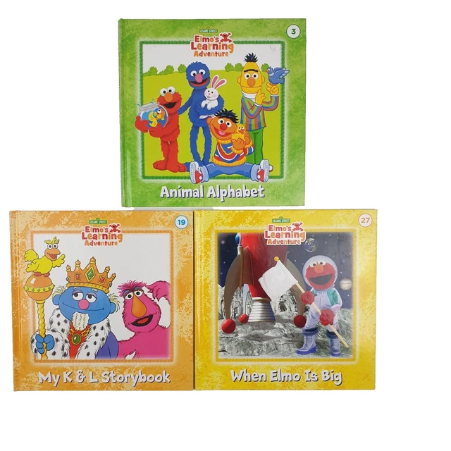 SESAME STREET - Elmo's Learning Adventure Book Bundle x 3, See Titles ...
