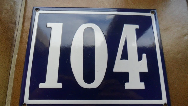 ANCIENNE PLAQUE EMAILLEE NUMERO DE MAISON N°151- déco loft EUR 10,00 ...