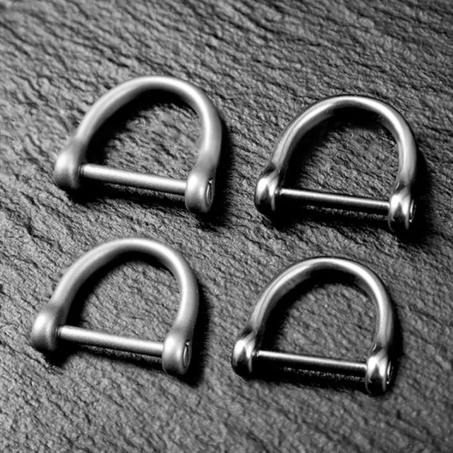 TITANIUM ALLOY HORSESHOE Buckles D Shape D Bow Staples Outdoor ...