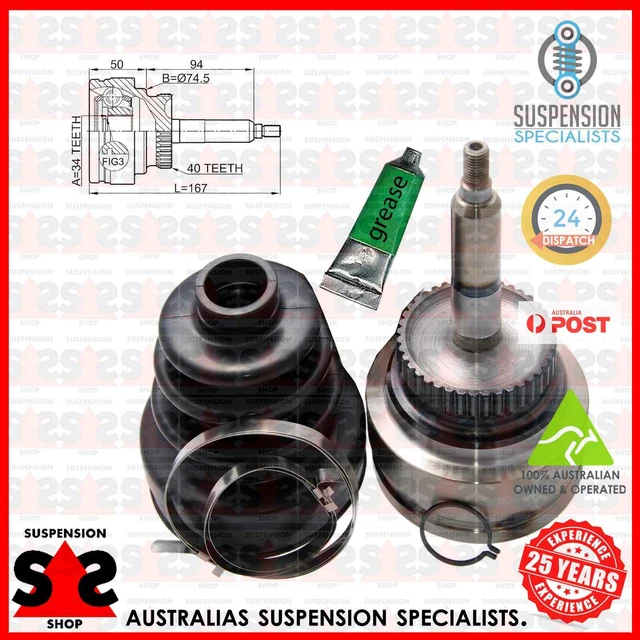 WHEEL SIDE JOINT Kit, Drive Shaft Suit SSANGYONG Actyon Sports I (Qj) 2.0 Xdi $154.50 - PicClick AU