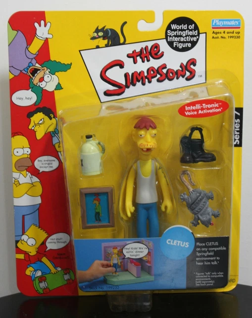 FIGURA DE ACCIÓN CLETUS Simpsons WoS 199232 World Springfield 2001 ...