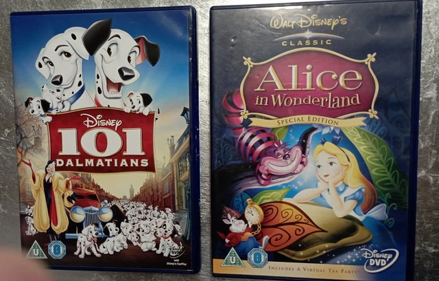 101 DALMATIANS & Alice in Wonderland, Disney dvds EUR 2,34 - PicClick IT