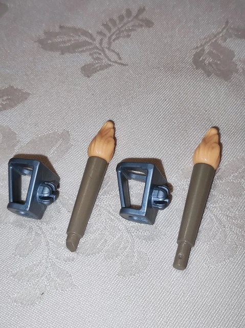 PLAYMOBIL PIÈCE DÉTACHÉ 2 portes flambeaux chevalier tbe EUR 1,50 ...