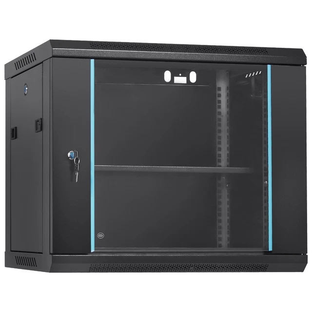 9U WALL MOUNT Network Server Rack Cabinet Enclosure 15.5'' Deep Door ...
