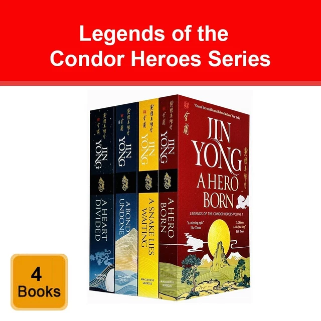 LEGENDS OF THE Condor Heroes Series 4 Books Collection by Jin Yong NEW Pack £28.99 - PicClick UK