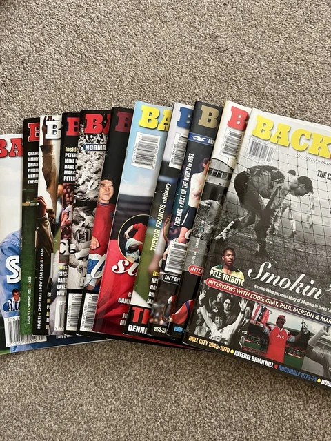BACKPASS RETRO FOOTBALL Magazine Issues 83 to 93 inclusive £20.00 ...