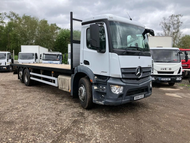 MERCEDES-BENZ ANTOS 2532 2014 64 26 ton flatbed truck 6x2 EURO 6 auto £ ...
