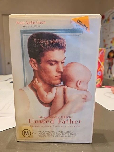 UNWED FATHER VHS M15+ PAL R4 Peacock Films Australia Ex Rental Big Case ...