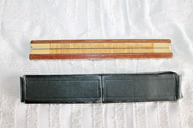 VINTAGE A.G. THORNTON Electrical Slide Rule P.I.C. No. 121 27cm 10 ...