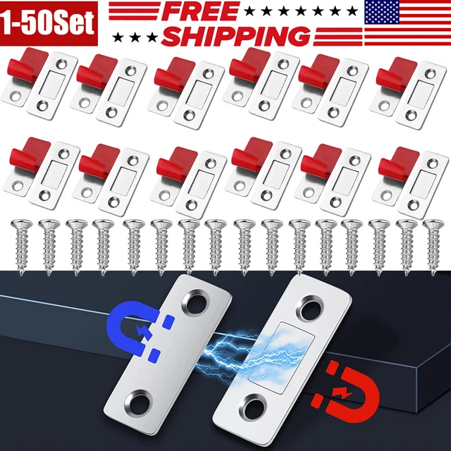 STRONG MAGNETIC DOOR Closer Concealed Wardrobe Drawer Cabinet Latch ...