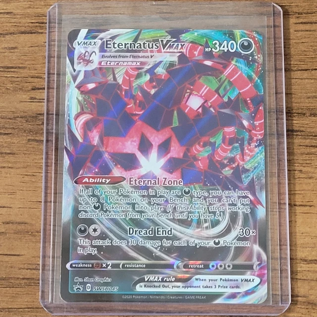 CARTA POKEMON HOLO Eternatus Vmax SWSH045 Black Star Promo Ultra Rara ...
