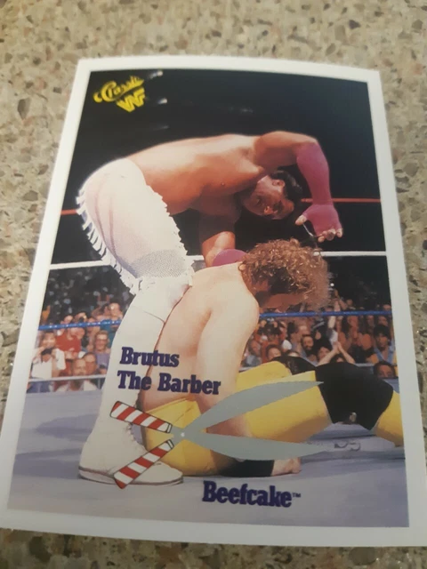 1990 CLASSIC WRESTLING Brutus The Barber Beefcake Card #113 ( WCW ) WWF ...